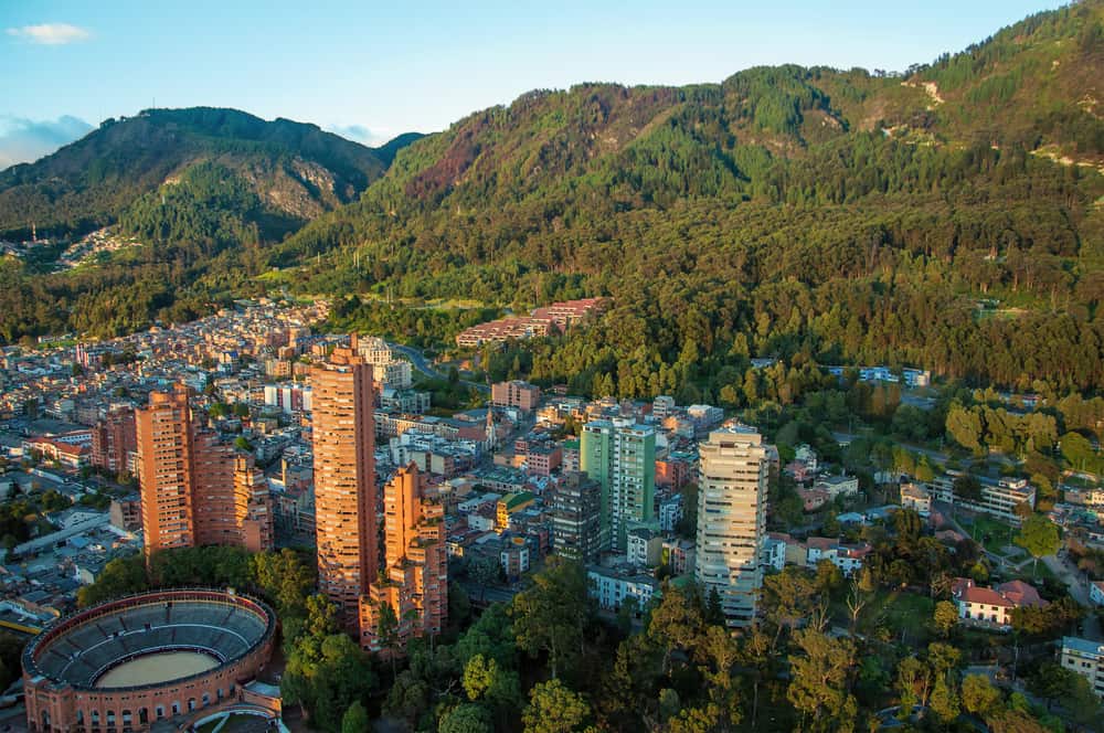 A view of the center of Bogota with the Andes - Tomplanmytrip: Colombia ...