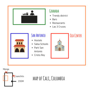 Map of Cali - Tomplanmytrip: Colombia Travel agency